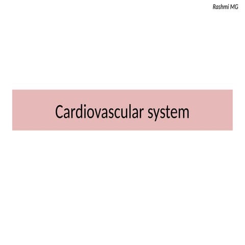 THE HUMAN CARDIOVASCULAR SYSTEM- INTRODUCTION, COMPONENTS, FUNCTIONS ...