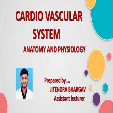 CARDIO VASCULAR SYSTEM ANATOMY AND PHYSIOLOGY SLIDESHARE | PPT