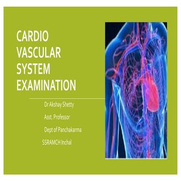 CARDIO VASCULAR SYSTEM EXAMINATION.pptx | Heart and Cardiovascular ...