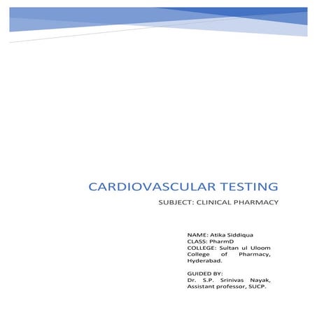 Cardiovascular assessment | PPTX