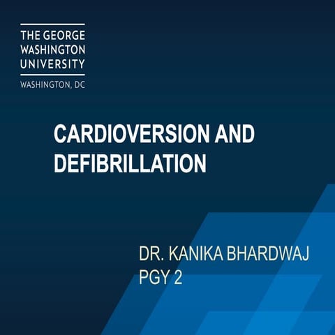 CARDIOVERSION AND DEFIBRILLATION- approach | PPTX