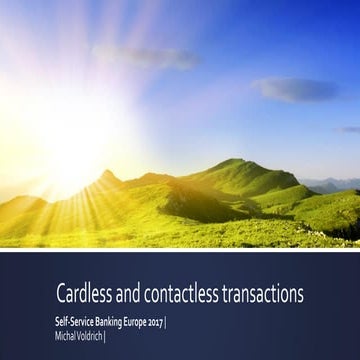 Cardless and contactless transactions | PDF