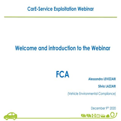 CarE-Service Project Introduction by FCA | PDF