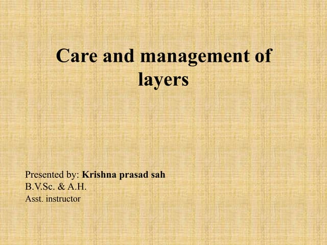 NOVOgen BROWN -- Commercial Layers Management Guide | PDF