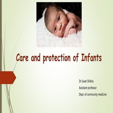 Care and protection of infants | PPTX