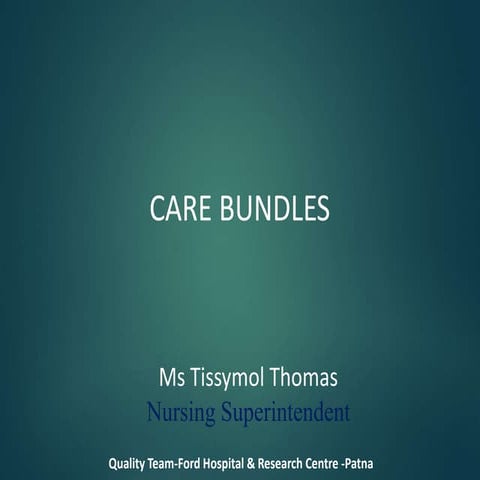 Care bundles training ppt | PPT