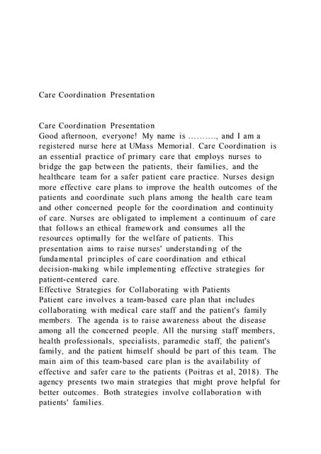 nurs fpx 4050 assessment 3 care coordination presentation to colleagues.pdf