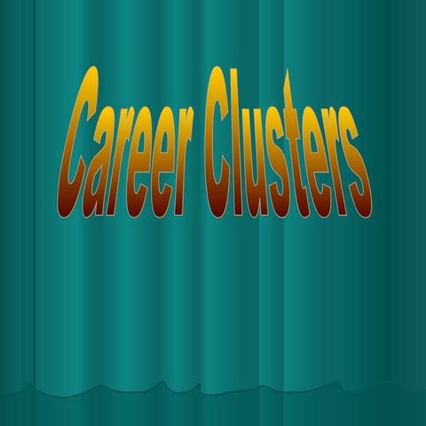 Career clusters | PPT