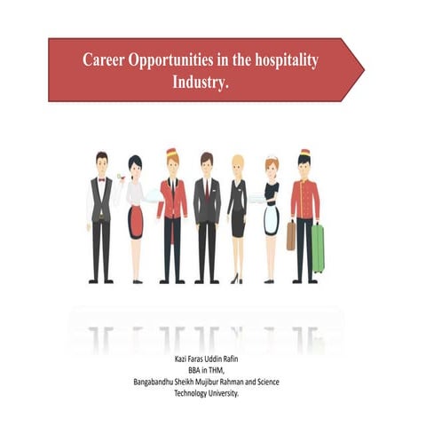 Career opportunities in the hospitality industry. | PPTX