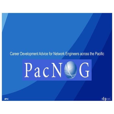 Career Development Advice for Network Engineers across the Pacific ...