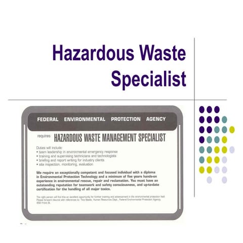 Iso 14001 hazardous waste management | PDF