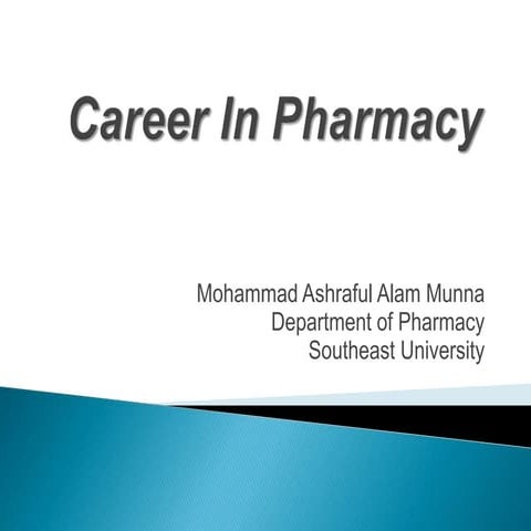 Career of pharmacy | PPTX