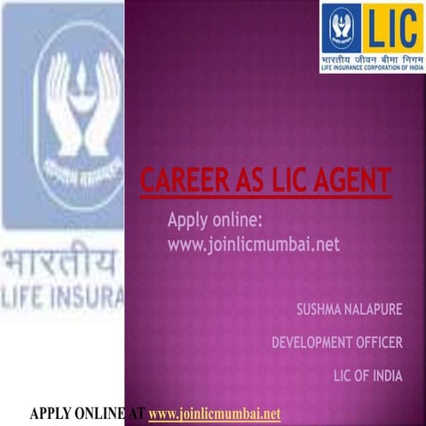 Career as lic agent | PPT