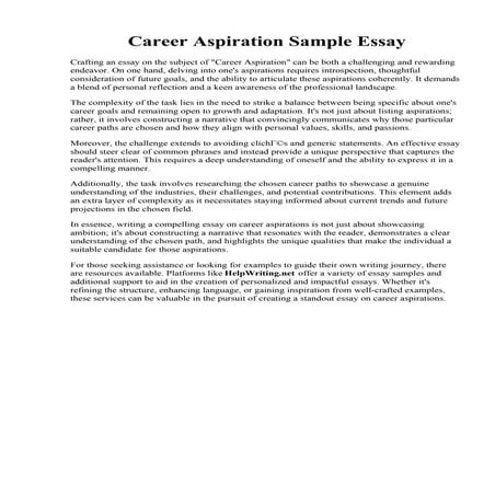 Career Aspiration Sample Essay.pdf