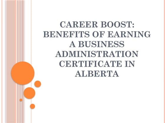 Everything You Need to Know About Business Administration Certificate ...