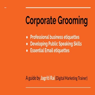 Career booster session on Corporate Grooming.pdf