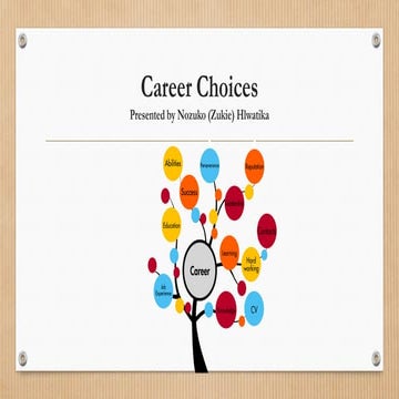 Career choices | PDF