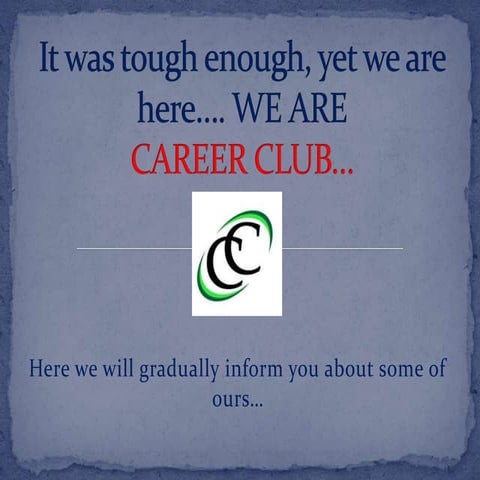 Career club | PPTX