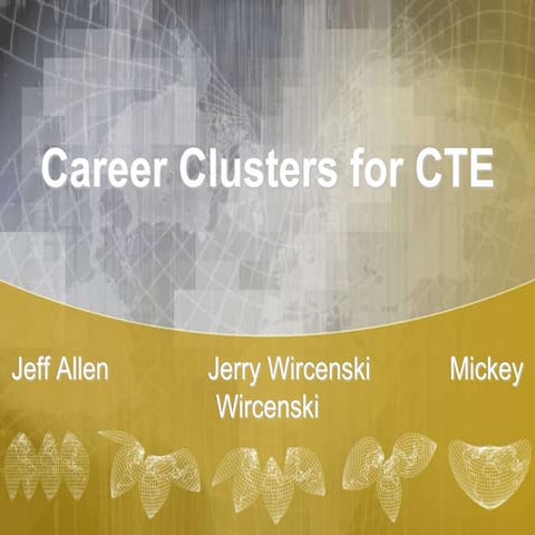 Career clusters for CTE | PPTX | Secondary Education | Education