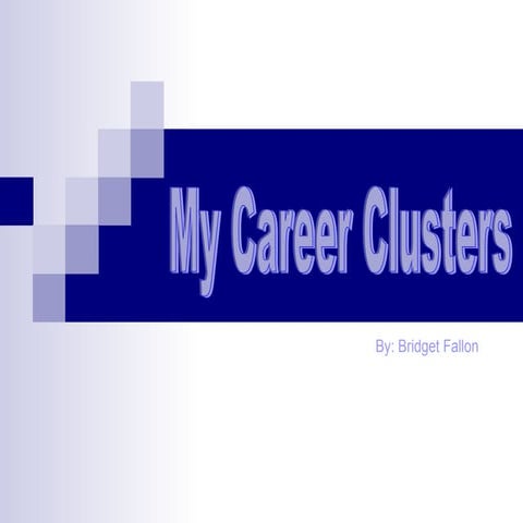 Career clusters powerpoint | PPT