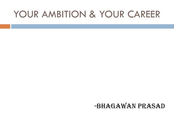Career talk | PPTX