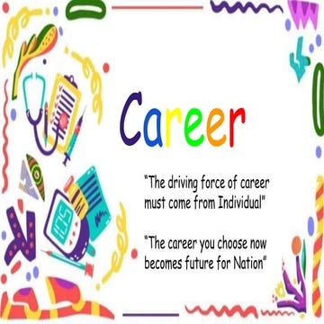 Career day organising a career day in schools | PPT