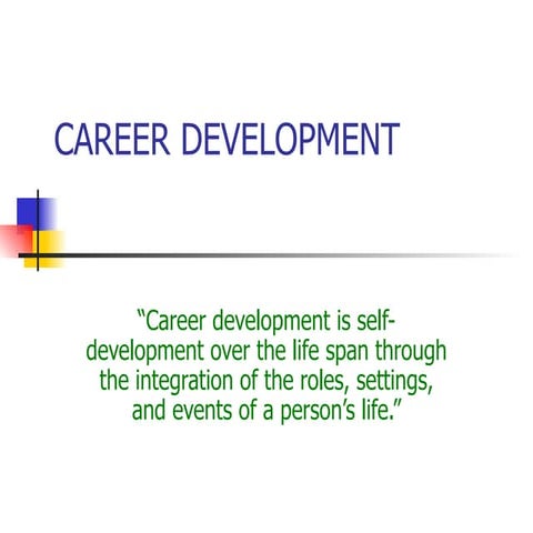 Career Development | PPT | Career Planning | Careers