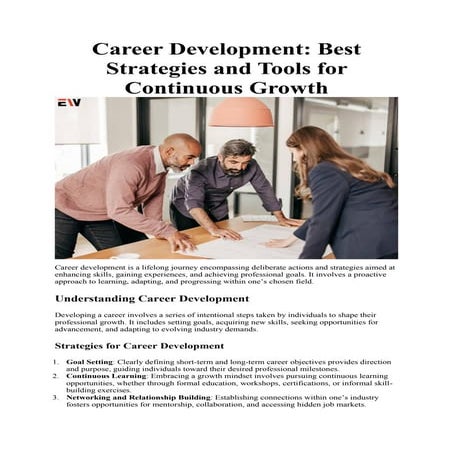 Career Development: 5 Best Strategies and Tools for Continuous Growth ...