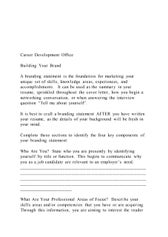 Defining Your Personal Brand Worksheet | PDF