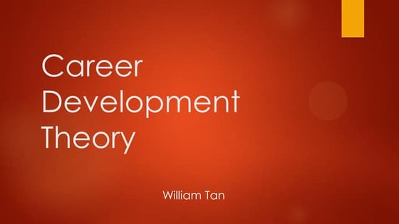 Career Development Theory of Donald Super.pptx