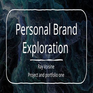 Personal Brand exploration powerpoint pp1 | PPTX