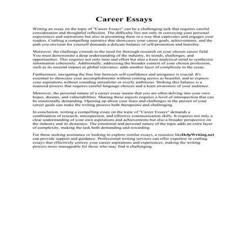 Career Essays.pdf