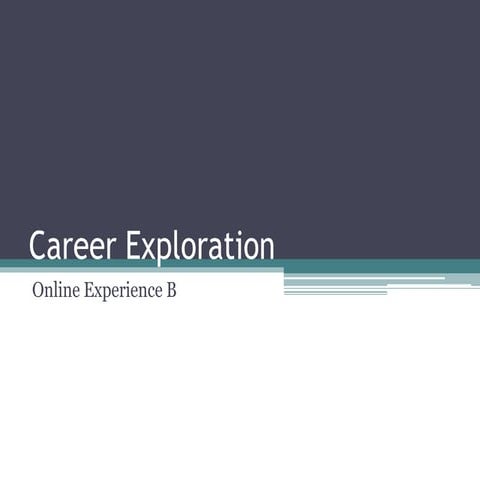Career exploration | PPTX
