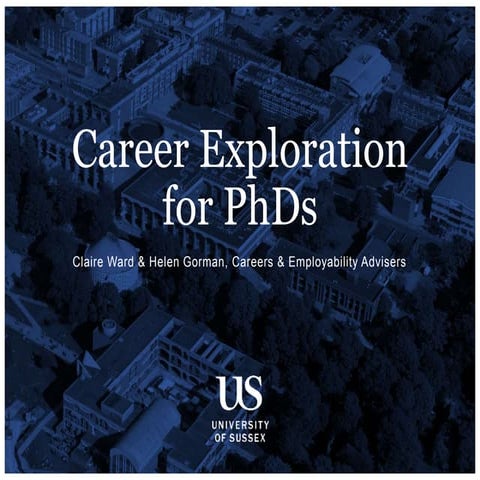 Career Exploration for PhDs | PPT