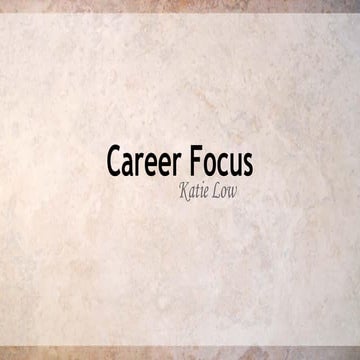 Career focus | PPT