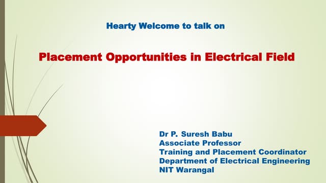 Electrical and electronics engineering | PPT