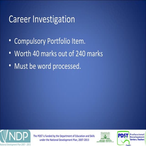 Career investigation | PPT
