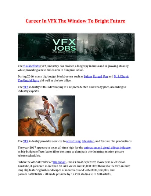 Unraveling the Significance of VFX, GFX, SFX, and CGI in Filmmaking ...