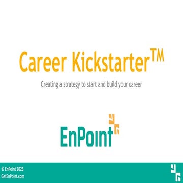 Career Kickstarter - Building your Career (and Plan) in Atlantic Canada .pdf | Free Download