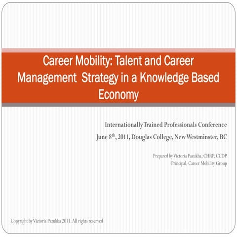 Career Mobility Itp Conference2011 Final | PDF