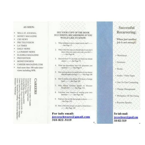 Successful Recareering with Coach Joyce Schwarz | PPT