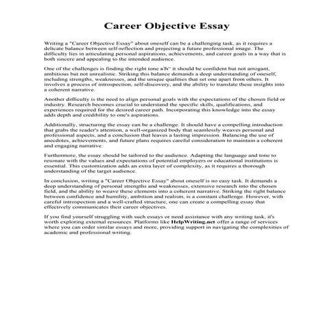 Career Objective Essay.pdf