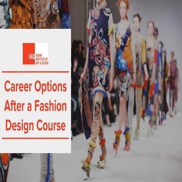Career Options After a Fashion Design Course | PDF | Apparel Industry ...
