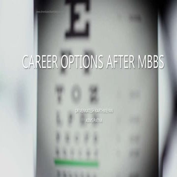 30 Career Options after MBBS | PPTX