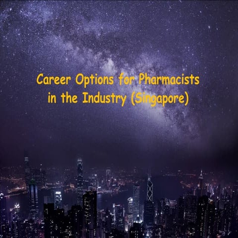 Career options for pharmacists in the industry | PDF