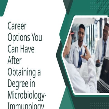 Career Options You Can Have After Obtaining a Degree in Microbiology ...