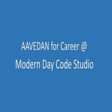 AAVEDAN for Career | PDF