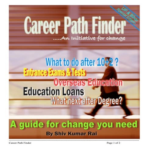Career path finder - V2 | DOC | Career Planning | Careers