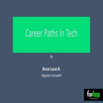 Career Paths in Tech | PPTX