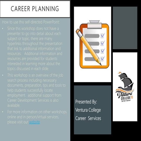 Career Planning and Job Search | PPTX